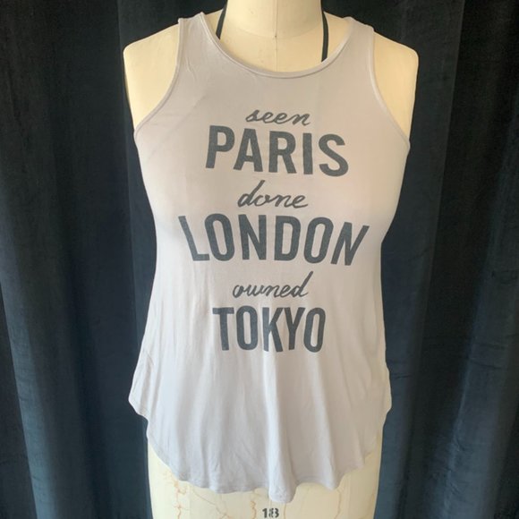 Old Navy | Tops | Seen Paris Done London Owned Tokyo Tanktop | Poshmark